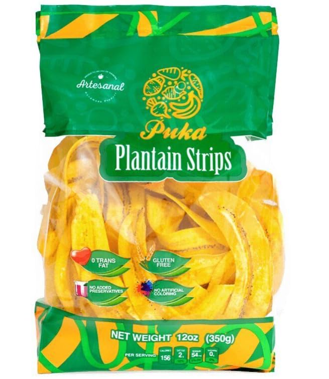 Amazon.com: Puka Plantain Strips Original Chips (12oz)(Vegan)(NON GMO) : Grocery & Gourmet Food