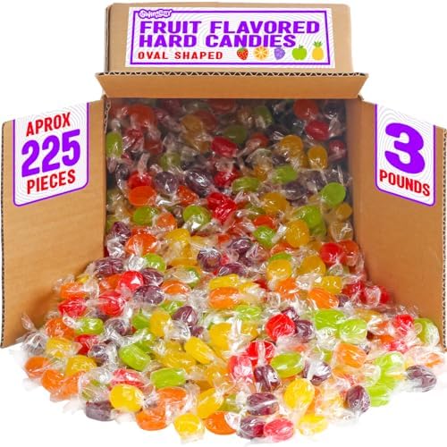 Amazon.com : Fruit Flavored Hard Candy - 3 Pounds - Bulk Assorted Fruit ...