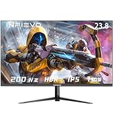 Amazon.com: INFIEVO Gaming Monitor 23.8 Inch FHD 1080P Computer Monitor ...