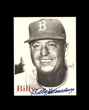 Billy Herman Signed 1974 TCMA 1952 Dodgers Brooklyn Dodgers Autograph ...