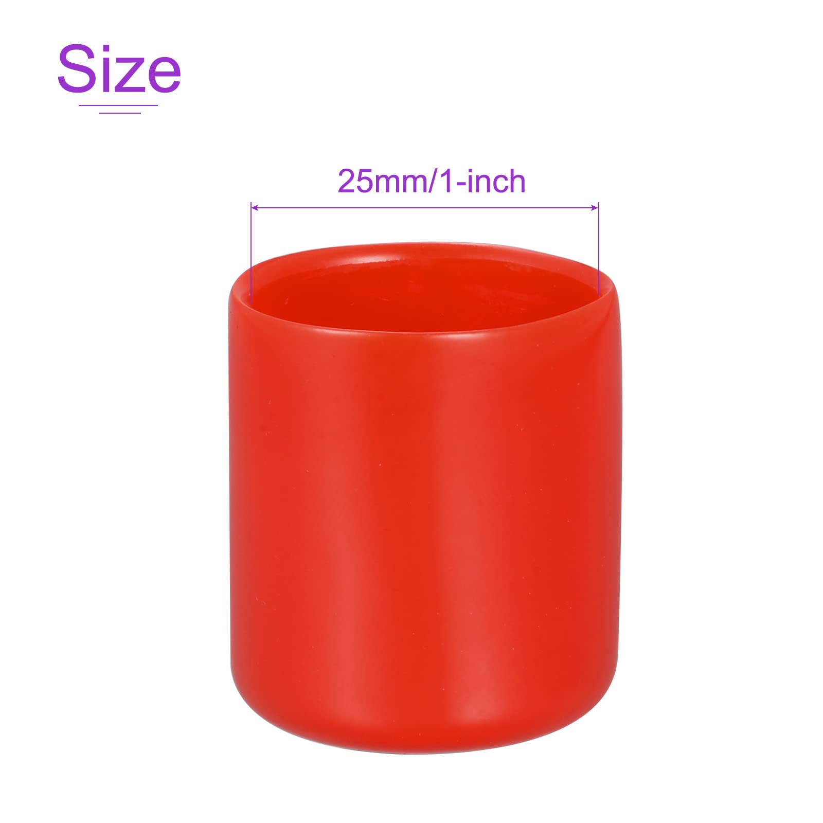 Snapklik.com : 15 Pack 1" ID Red Screw Thread Protectors Rubber End ...