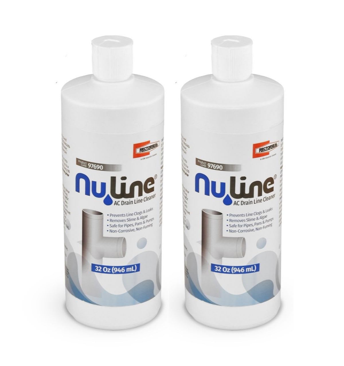 Amazon.com: (2)-Pack, Nu-Line Drain Cleaner, 32 ounce bottle : Health ...