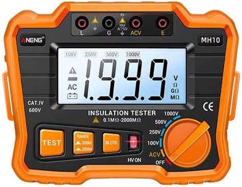 1PC MH10 Digital Megohmmeter Megger Meter Insulation Earth Ground ...