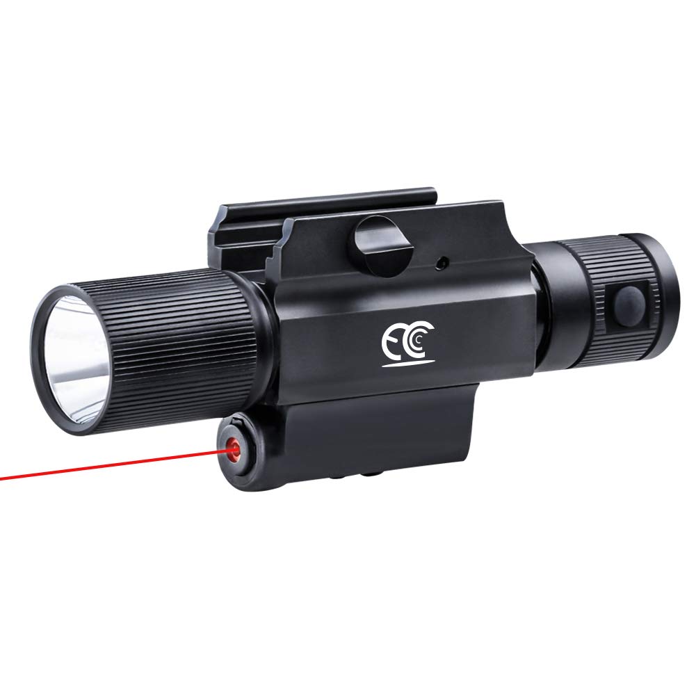 Buy MCCC Long LED Flashlight+ Red Dot Laser Combo , 4-Mode Light Laser ...