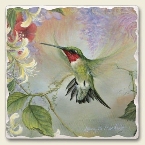 Tumbled tile trivet ~Hummingbird ~7.5 inch square ~ code 727 : Amazon ...