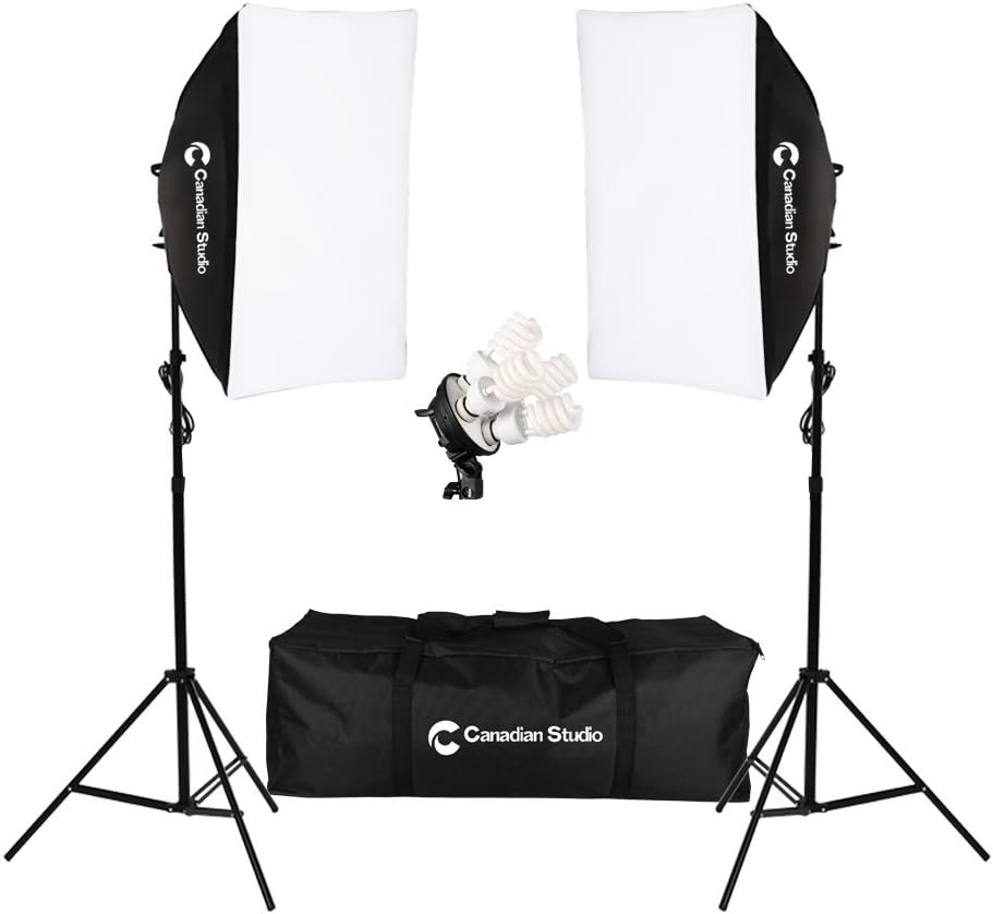 CanadianStudio 1600 Watt Video Photography Portrait Photo Studio ...