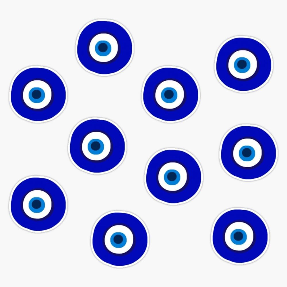 Amazon.com - Evil Eye Pack Sticker - Sticker Graphic - Auto, Wall ...