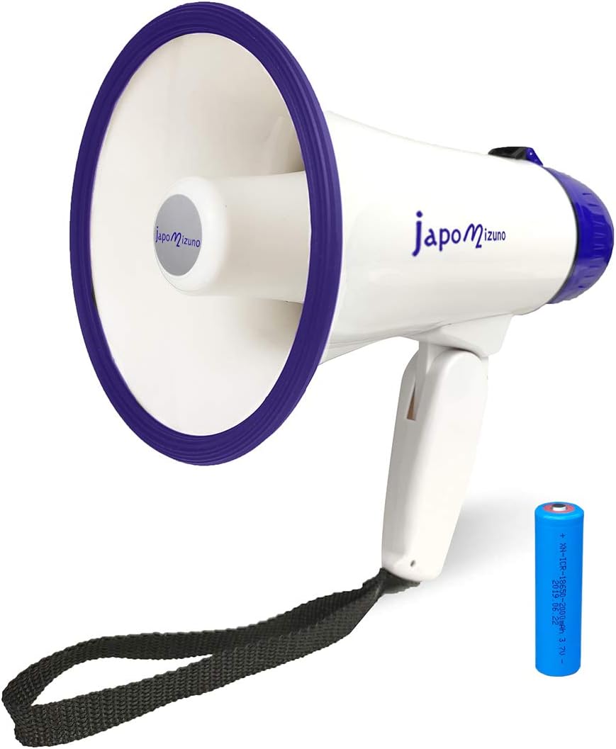 Amazon.com : japomizuno Rechargeable Megaphone Speaker,Portable ...