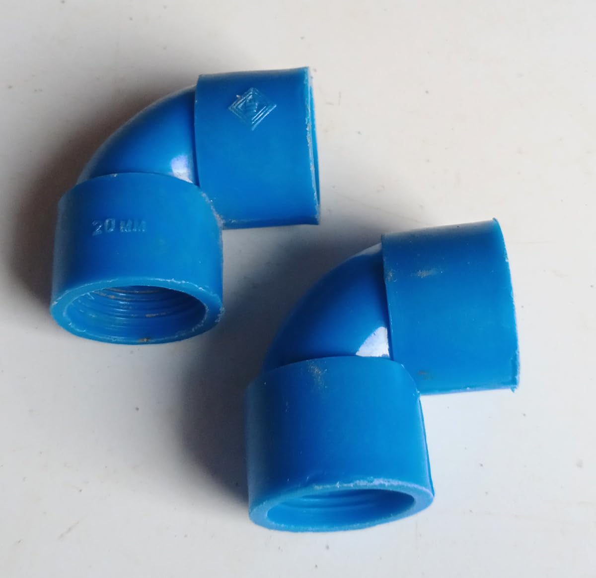 PVC Female Threaded 90 Degree Elbow Blue Colour 20mm (2 Pcs) Blue ...