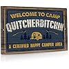 Amazon.com : Putuo Decor Camping Decor, Retro Wall Poster Plaque ...