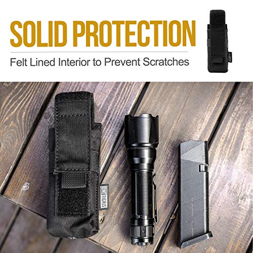 OneTigris Flashlight Pouch Holster Tactical Molle 1000D Cordura Nylon ...