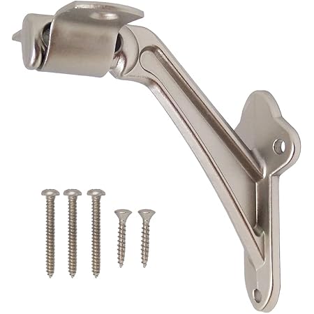 Commercial Grade Handrail Bracket Wall Mounted Satin Nickel, 3 Pack ...