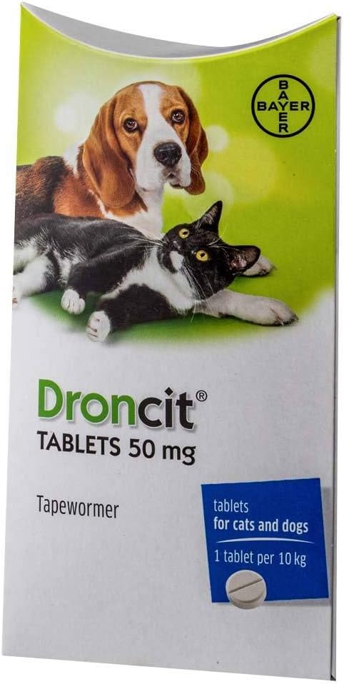 Droncit Tapeworm Tablets, Single tablet : Amazon.co.uk: Pet Supplies