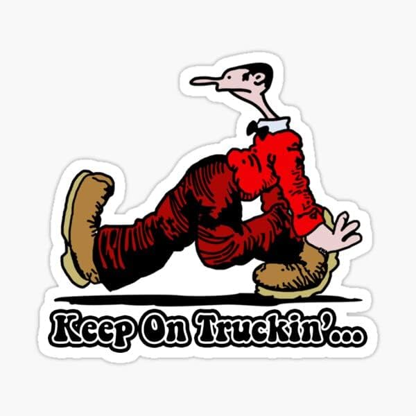 Amazon.com - Keep On Truckin | Vinyl | Decal for Car Bumper, Window ...