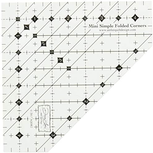 Amazon.com: Antler Quilt Design AQDR1 Simple Folded Corners Ruler