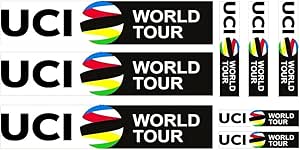 Amazon.com: Kit For UCI World Tour Stickers MTB Road Bike Frame Decals ...