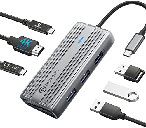 Amazon.com: VENTION USB C Hub, 5 in 1 USB C Dock with 100W PD, 4K HDMI ...