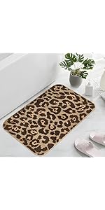 Amazon.com: Yonchic Cow Print Bathroom Rugs, Soft Thick Microfiber ...