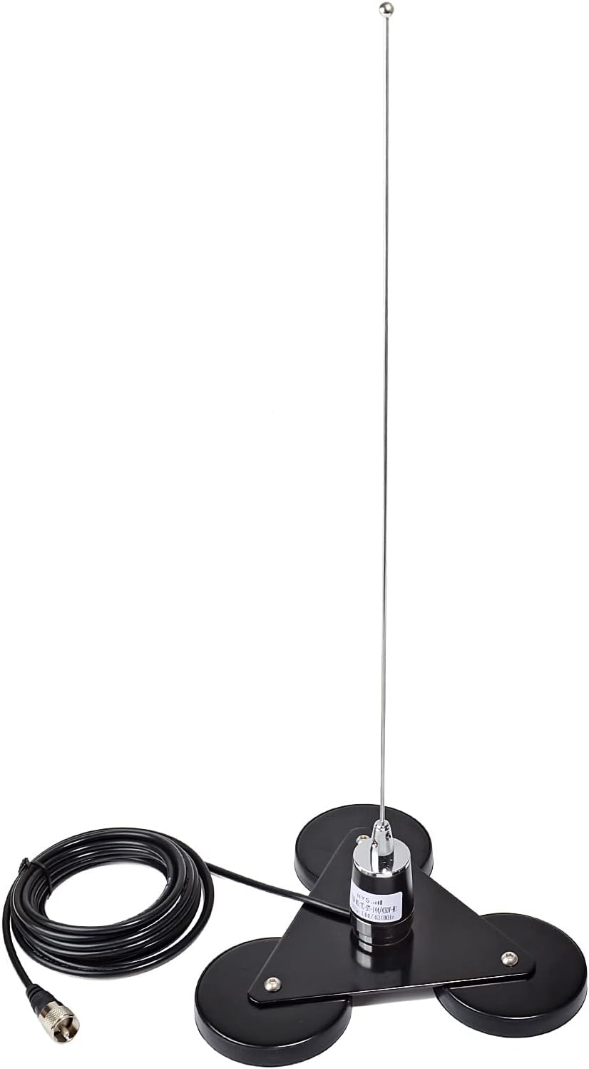 Amazon.com: TWAYRDIO Dual Band NMO Antenna, Triplex Heavy Duty NMO ...