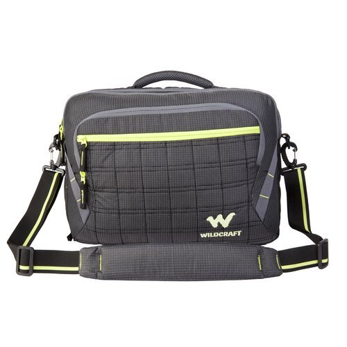 Wildcraft Polyester Black Messenger Bag (Portfolio Pro) : Amazon.in ...