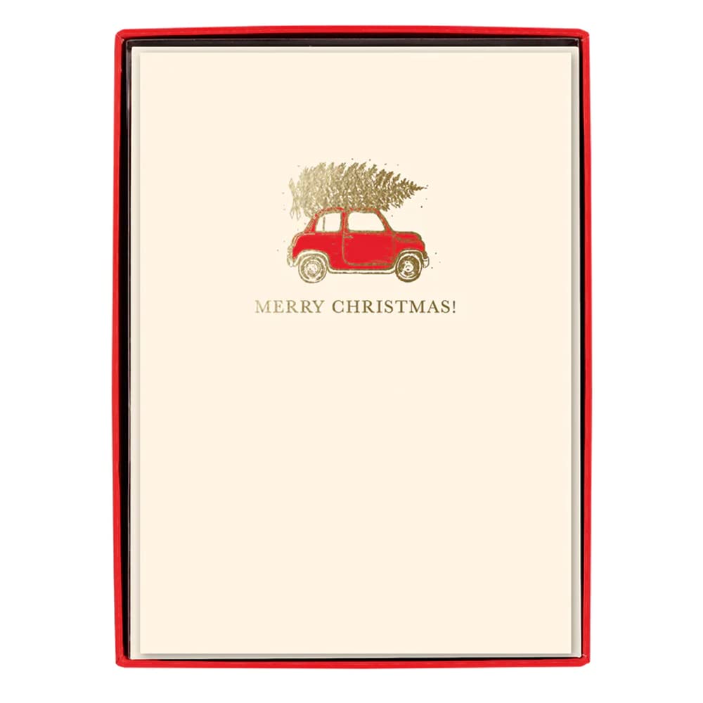 Amazon.com : Graphique Red Car Holiday Cards | Pack of 15 Cards with ...