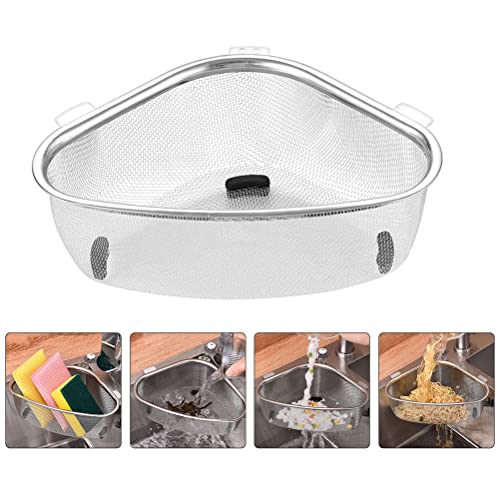 Metal Brackets Triangle Corner Strainer Triangular Sink Drain Shelf ...