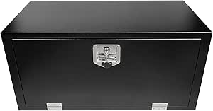 Amazon.com: ZIBOPAR 36 Inch Black Steel Truck Tool Box with T-Handle ...