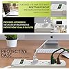 Amazon.com: Power by GoGreen 6 Outlet Surge Protector, 2.5' Cord, White ...