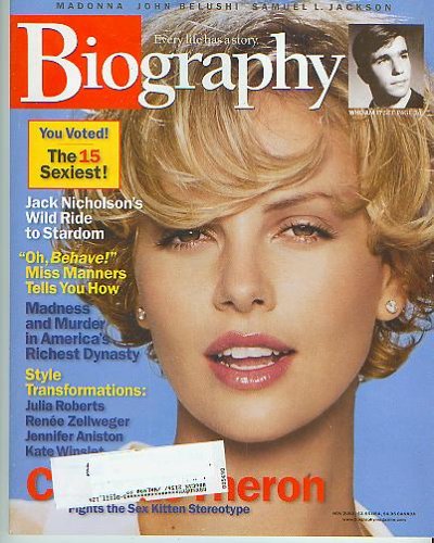 Biography Magazine November 2002 - Charlize Theron..Cleopatra..Jack ...