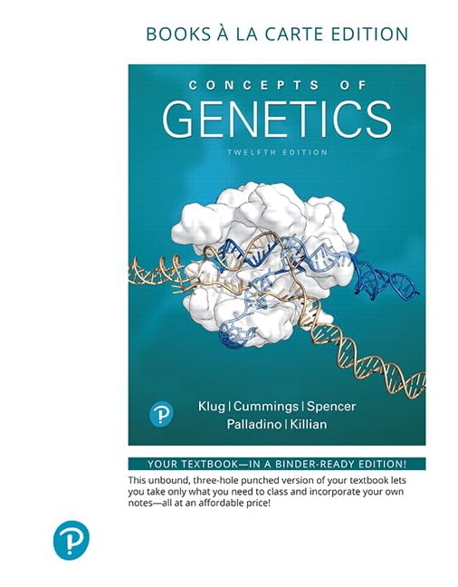 Concepts of Genetics: 9780134818924: Medicine & Health Science Books ...