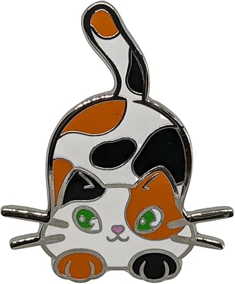 Amazon.com: Calico Cat Enamel Pin : Clothing, Shoes & Jewelry