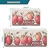 Amazon.com: Apples Farmhouse Kitchen Mats Set of 2-17x29 and 17x47 Inch ...