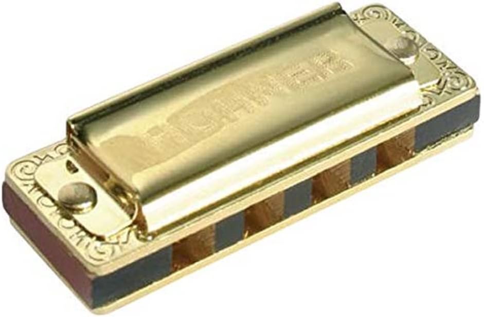 MINI HARMONICAS - HOHNER Little Lady Diatonic Harmonica - GOLD PLATED ...