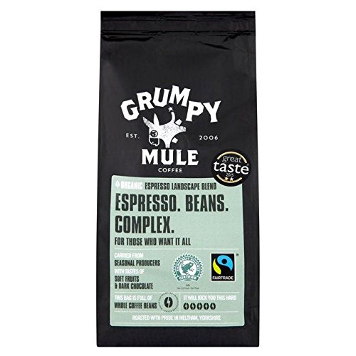 Amazon.com : Grumpy Mule Organic Espresso Beans - 227g : Grocery ...