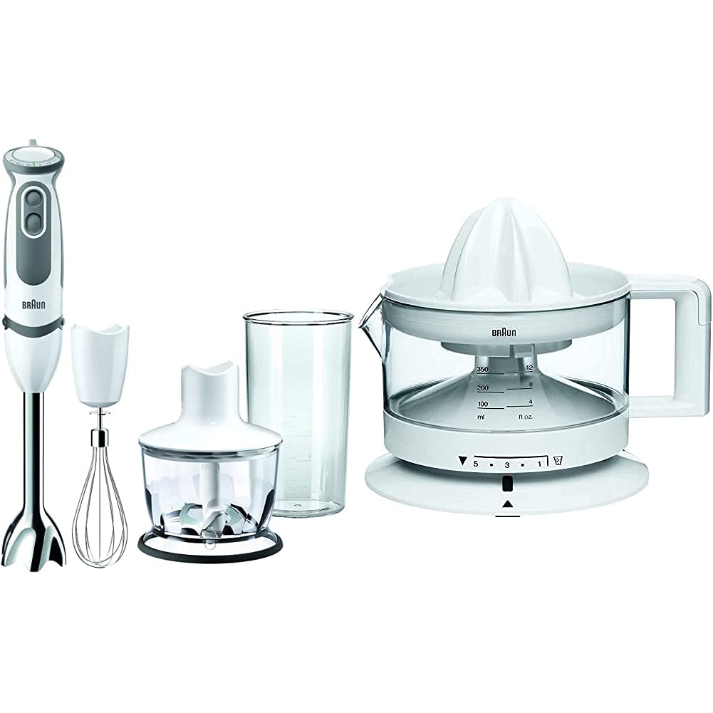 Braun MultiQuick 5 Vario MQ5235 Hand Blender, Sauce Mixer, White/Grey ...