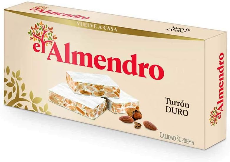 Amazon.com: El Almendro Crunchy Almond Turron (Turron Duro) 7.05 Oz ...