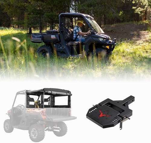 Amazon.com: KEMIMOTO UTV Soft Cargo Bed Cover Rack and Hitch Step ...