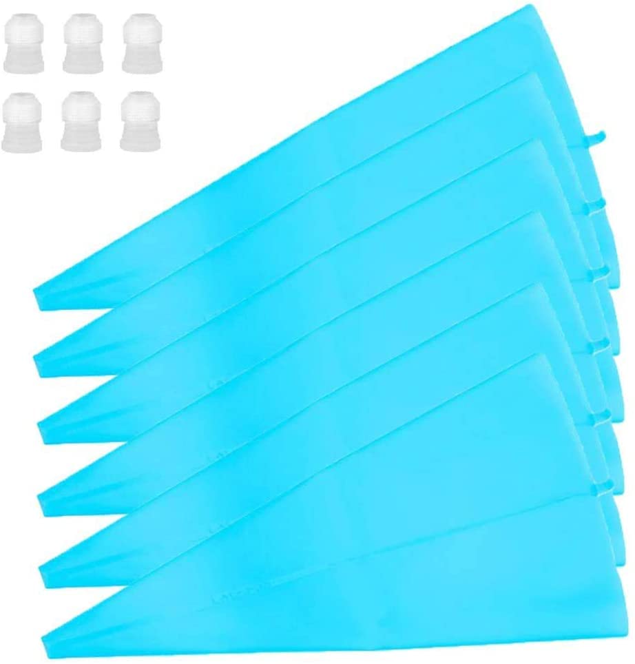Amazon.com: 16 inch Silicone Pastry Bags 6-Pack Reusable Icing Piping ...