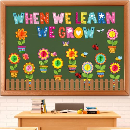 Snapklik.com : Flowers Honeycomb Balls Bulletin Board Set Decorations ...