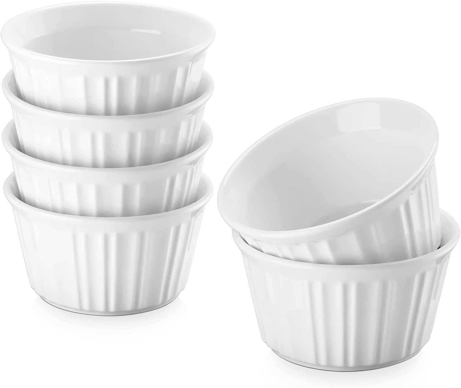 Amazon.com: AmorArc Ceramic Ramekins 8 oz, Small Oven Safe Baking ...