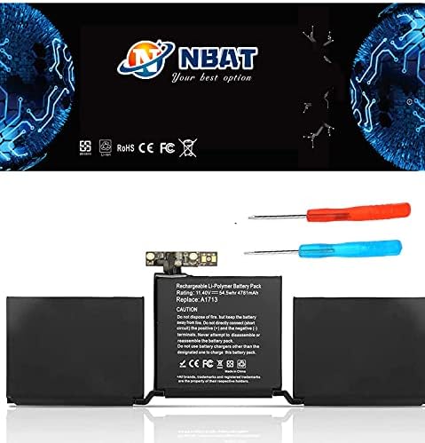 Amazon.com: A1708 A2159 A2289 A2338 Battery, Egoway Replacement Battery for A1713 A2171 ...