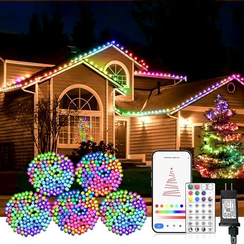 Amazon.com: Brizled Smart Fairy Lights Pro, 66FT 200 LED RGB String ...