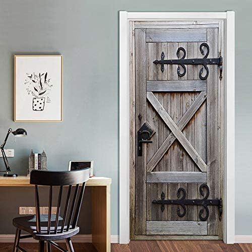 ZY-KL 3D Door Sticker Wall Decals Mural Wallpaper, Waterproof and ...
