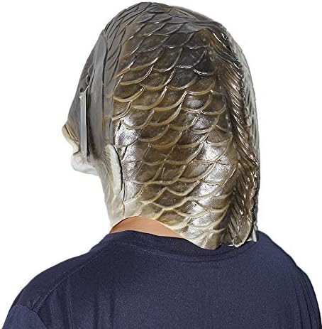 Amazon.com: Realistic Fish Mask Animal Head Latex Mask Face Disguise ...