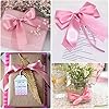 Pink Ribbon for Crafting, 25mm x 23 Meters Present Satin Ribbon for ...
