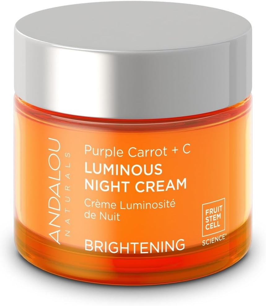 Andalou Naturals Purple Carrot + C Luminous Night Cream - Brightening ...