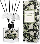 Amazon.com: L'odeur Vill Reed Diffuser Set, 6.7 oz(200ml) White Jasmine ...