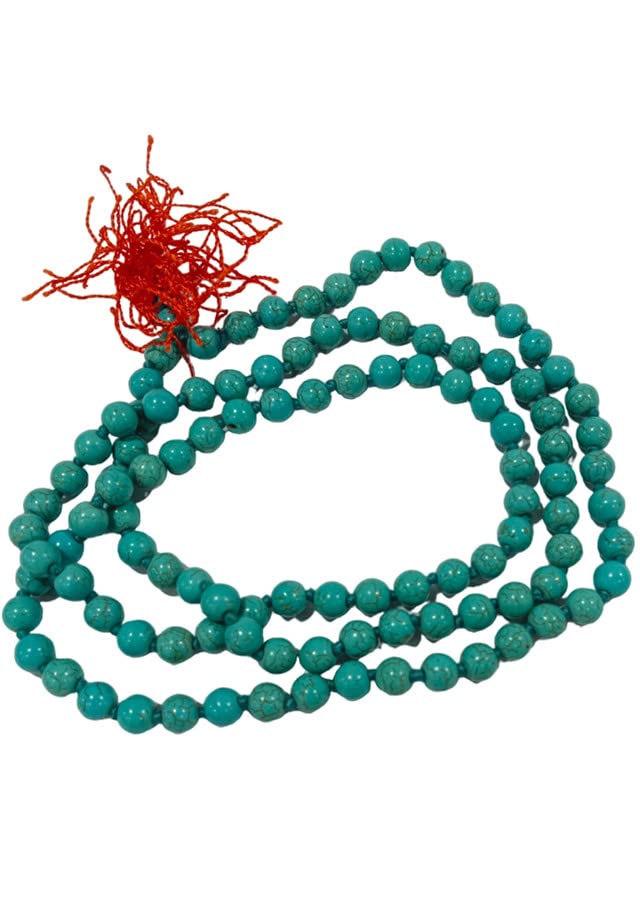 Buy Alpha grip Abhinandan Gems Natural Cerified FIROZA MALA Thread Neck ...