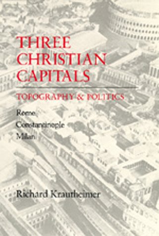 Amazon.com: Three Christian Capitals: Topography and Politics (Una's ...