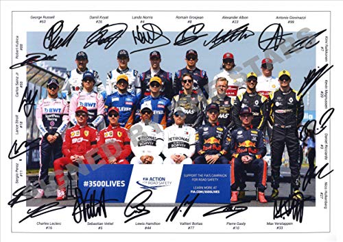 SIGNED BY THE STARS Stunning Quality F1 Drivers Signed/Autographed ...